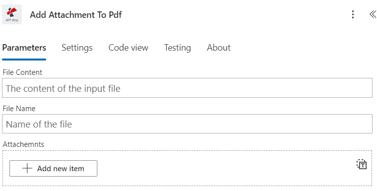 Add Attachment To Pdf using PDF4me with Power Automate